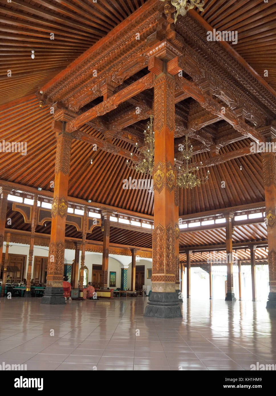 Interior of Janvanese architecture in Jogjakarta, Central Java ...