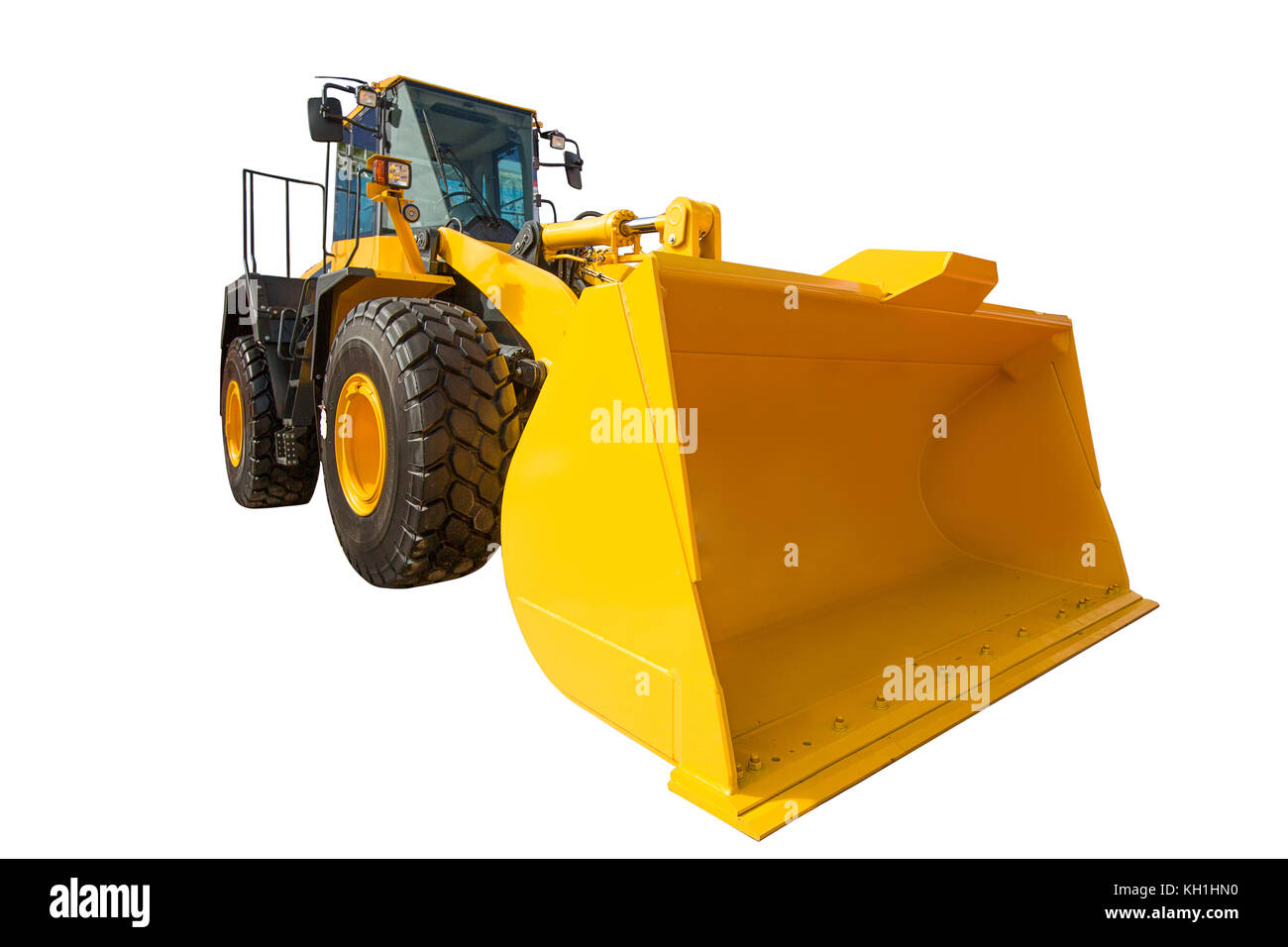 Construction heavy equipment loader bucket Cut Out Stock Images ...