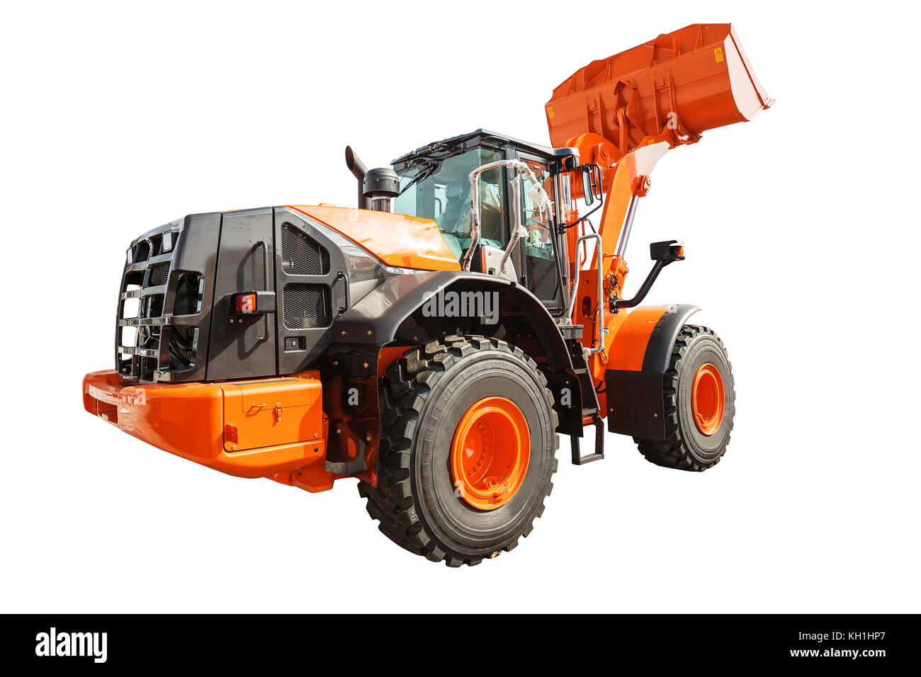 Backhoe loader working on Cut Out Stock Images & Pictures - Alamy