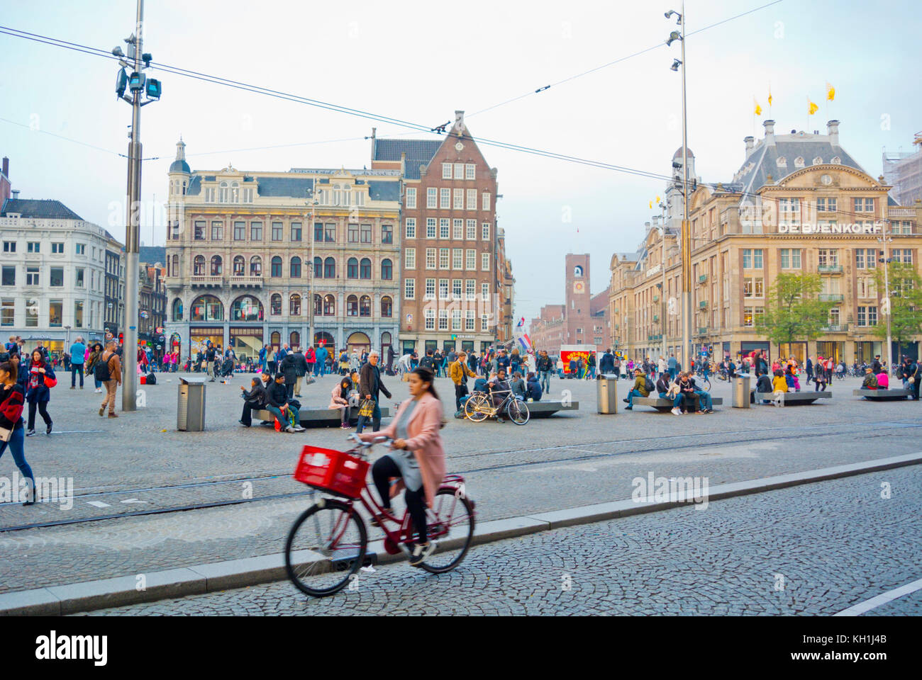 Dam square, Amsterdam, The Netherlands Stock Photo - Alamy