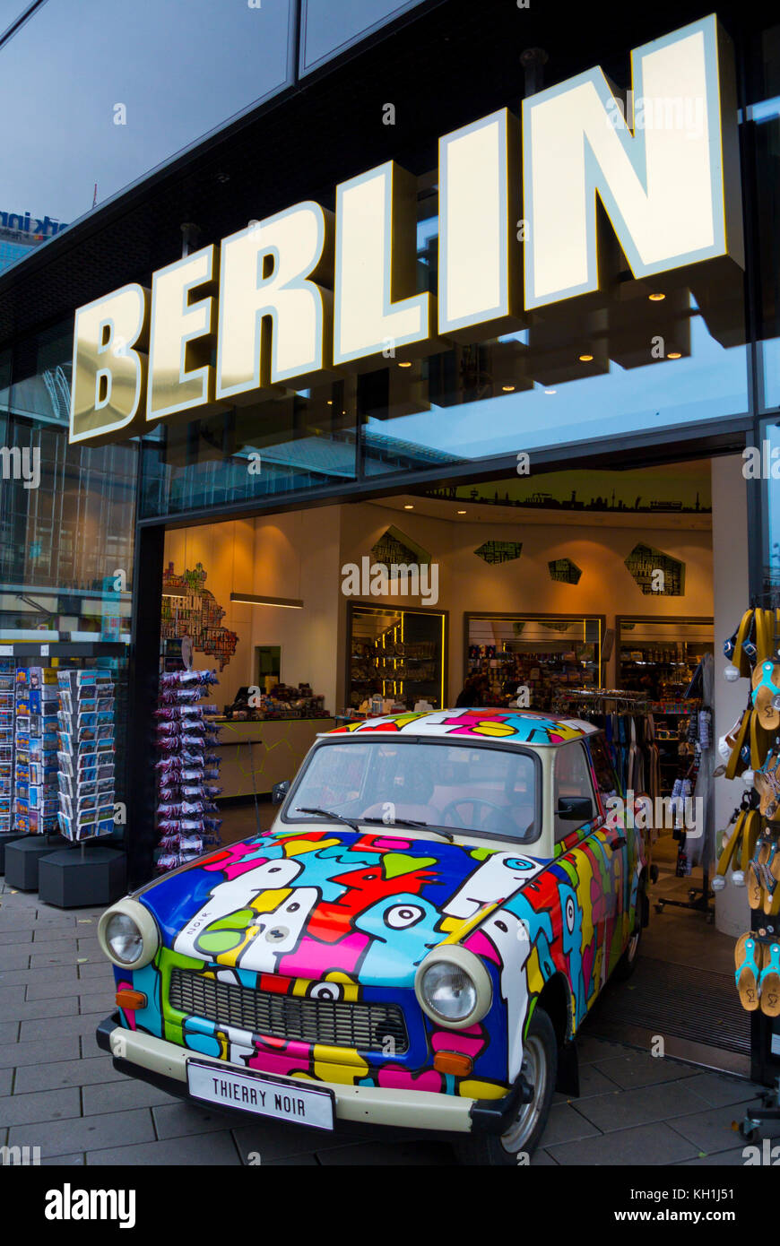 Berlin theme souvenir shop, Alexanderplatz, Berlin, Germany Stock Photo ...