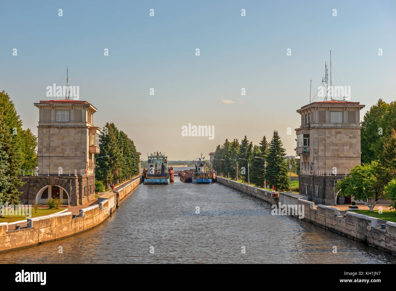 Gateway on Moscow Canal, Russia Stock Photo - Alamy