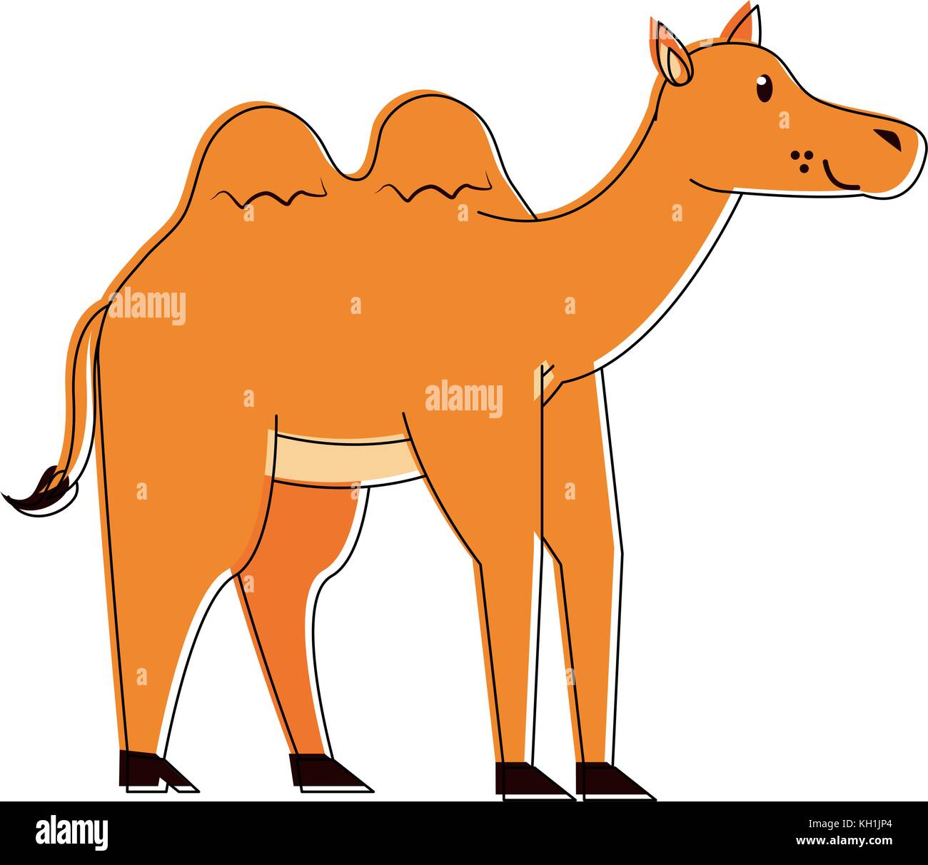 Cute camel cartoon Stock Vector Image & Art - Alamy