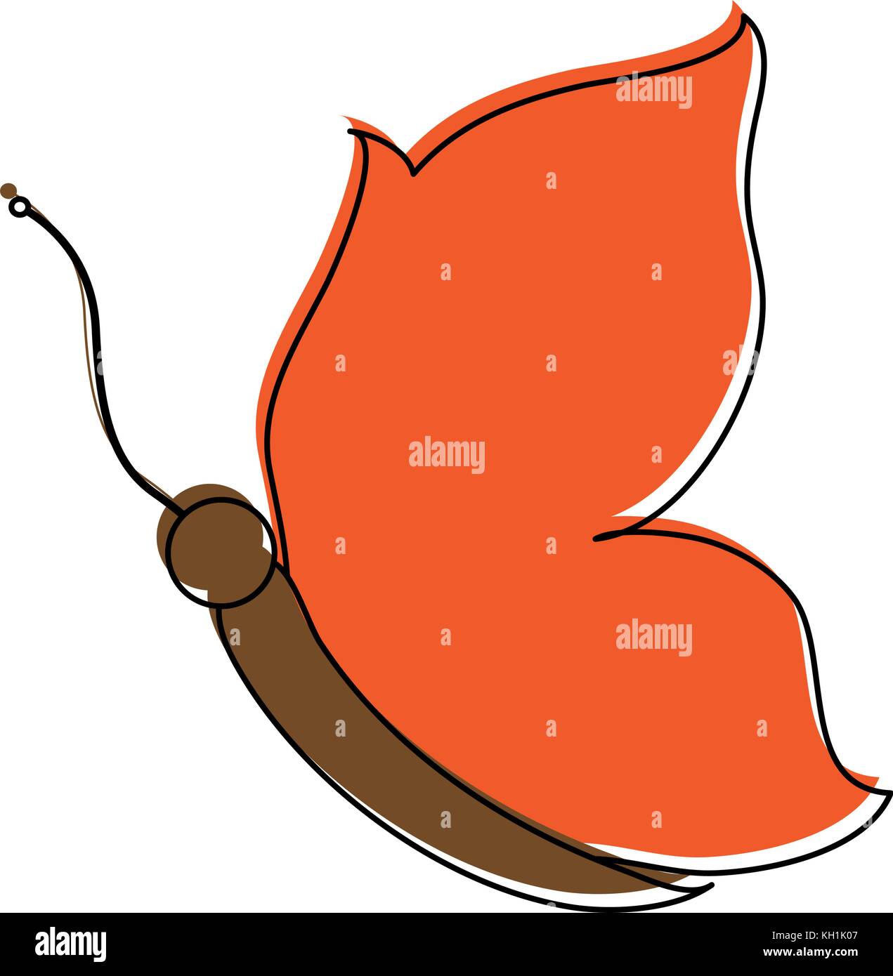 Beautiful butterfly symbol Stock Vector Image & Art - Alamy