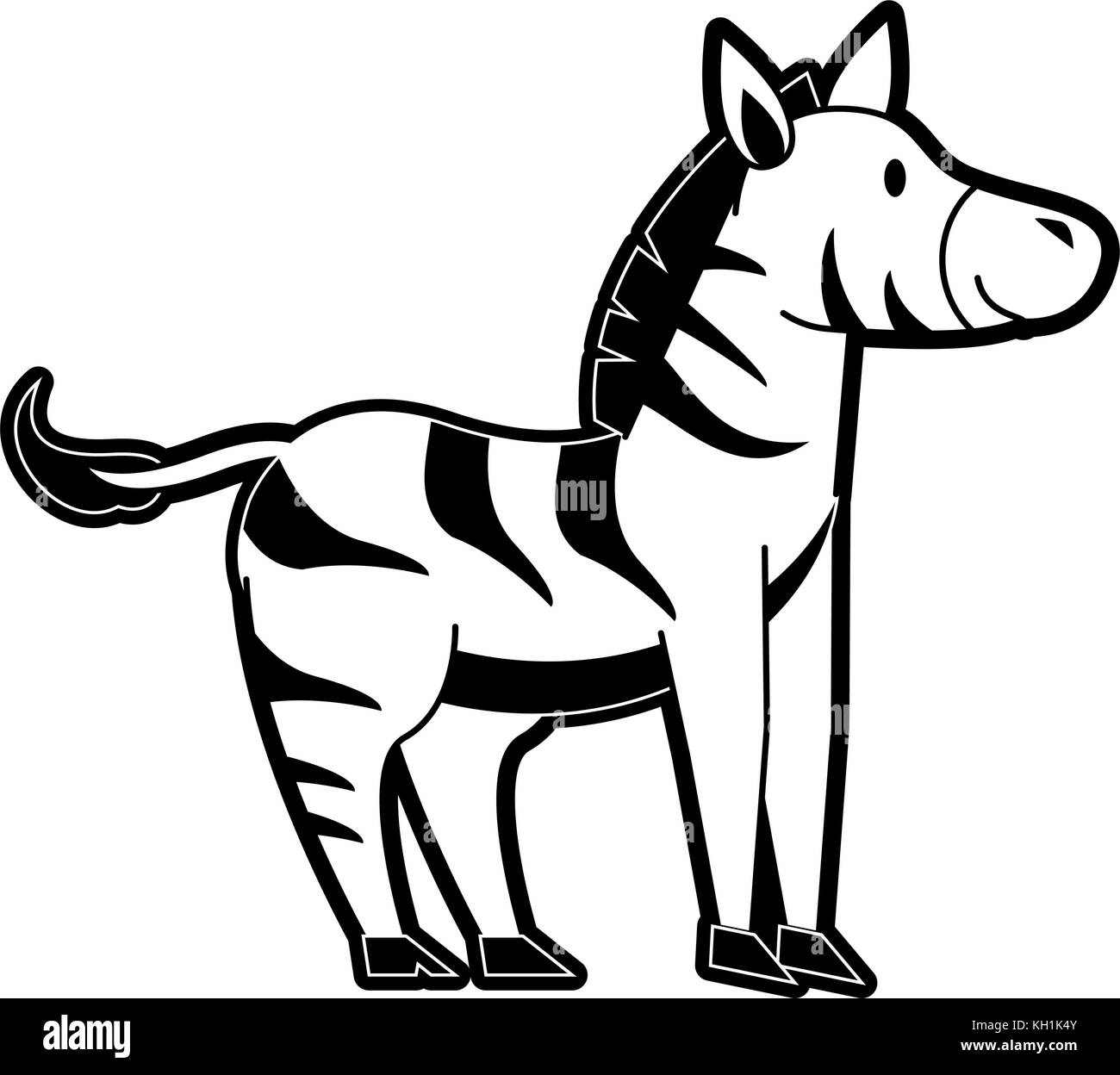 Cute zebra cartoon Stock Vector Image & Art - Alamy