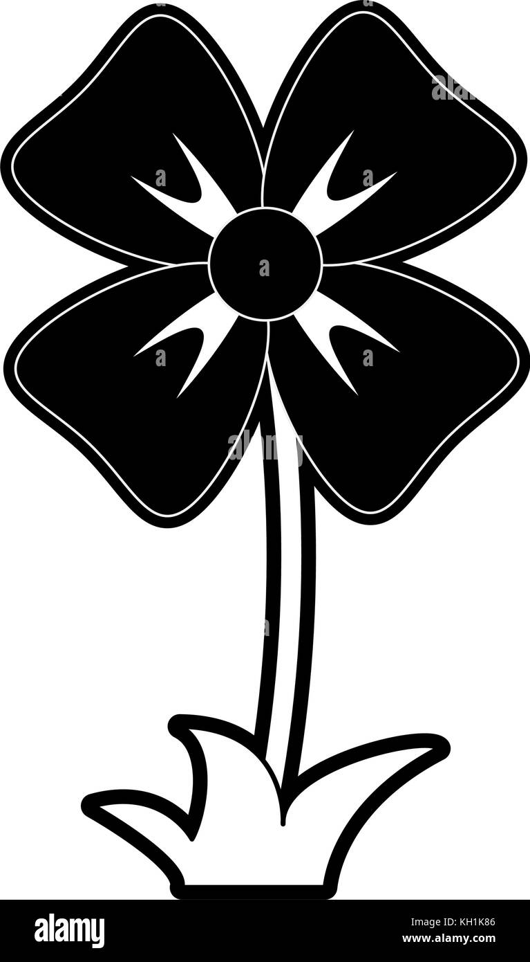 Beautiful flower symbol Stock Vector Image & Art - Alamy