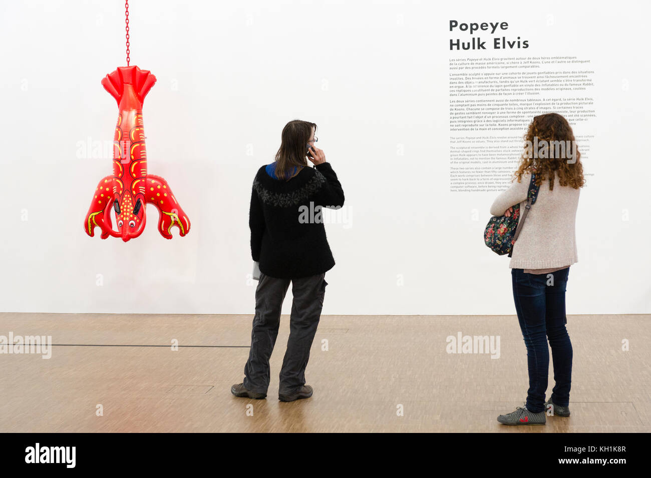 France. Paris (75), 1er Arr. Jeff koons exhibition. Beaubourg center ...