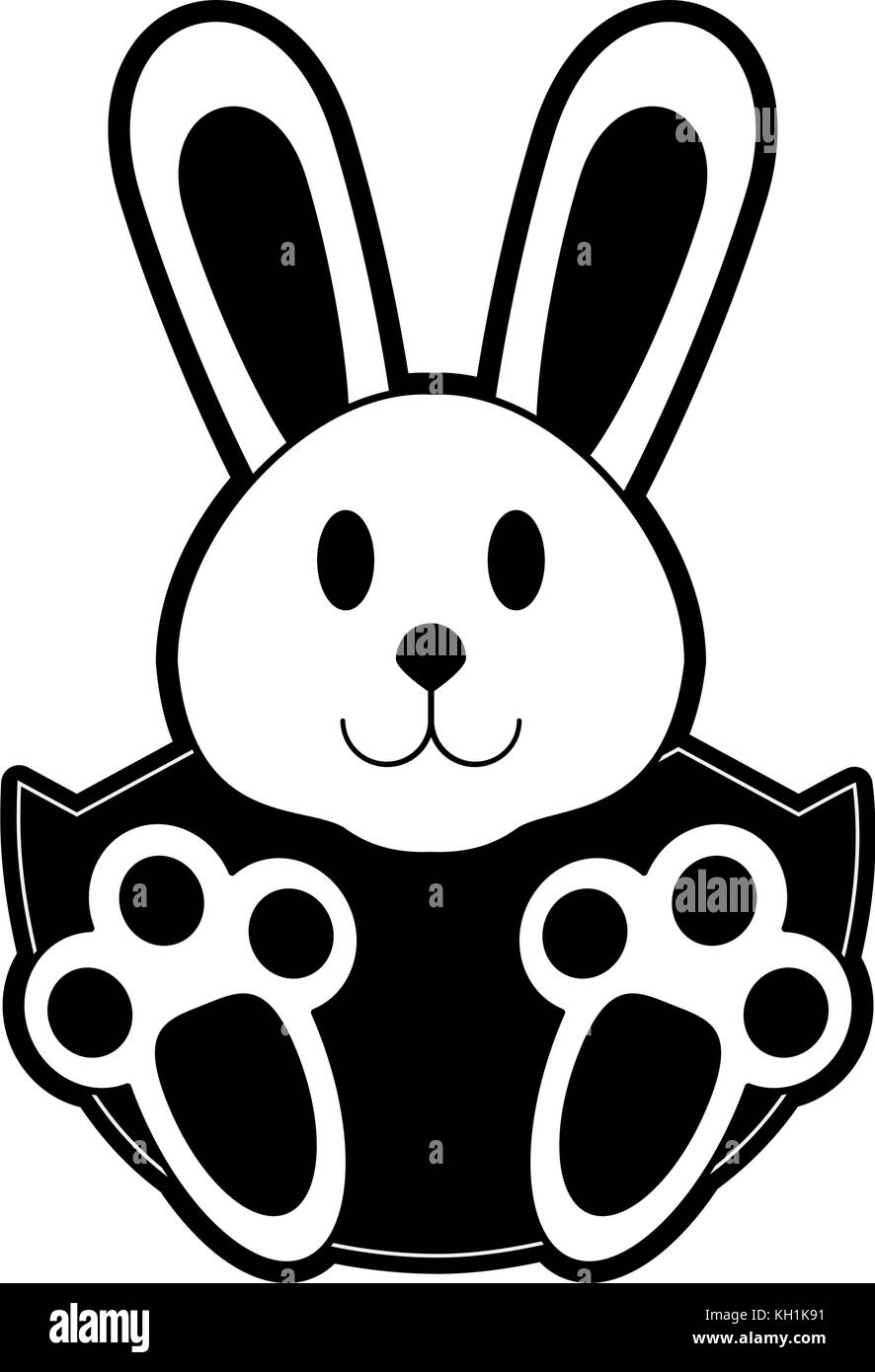 Cute bunny cartoon Stock Vector Image & Art - Alamy