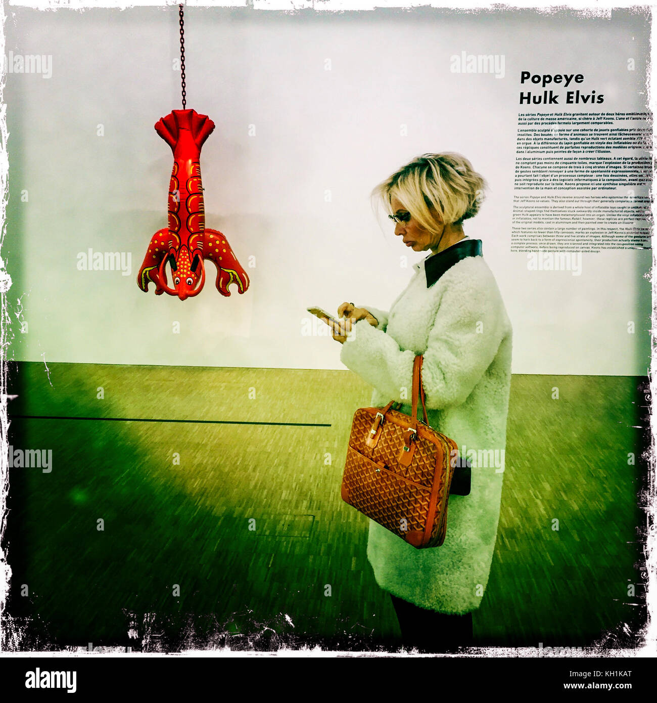 France. Paris (75), 1er Arr. Jeff koons exhibition. Beaubourg center ...