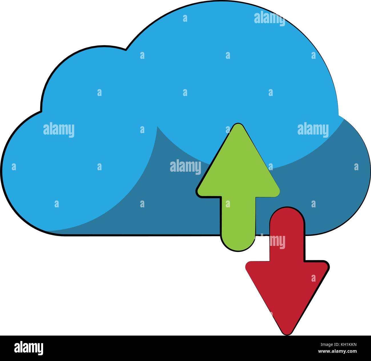 Cloud computing symbol Stock Vector Image & Art - Alamy