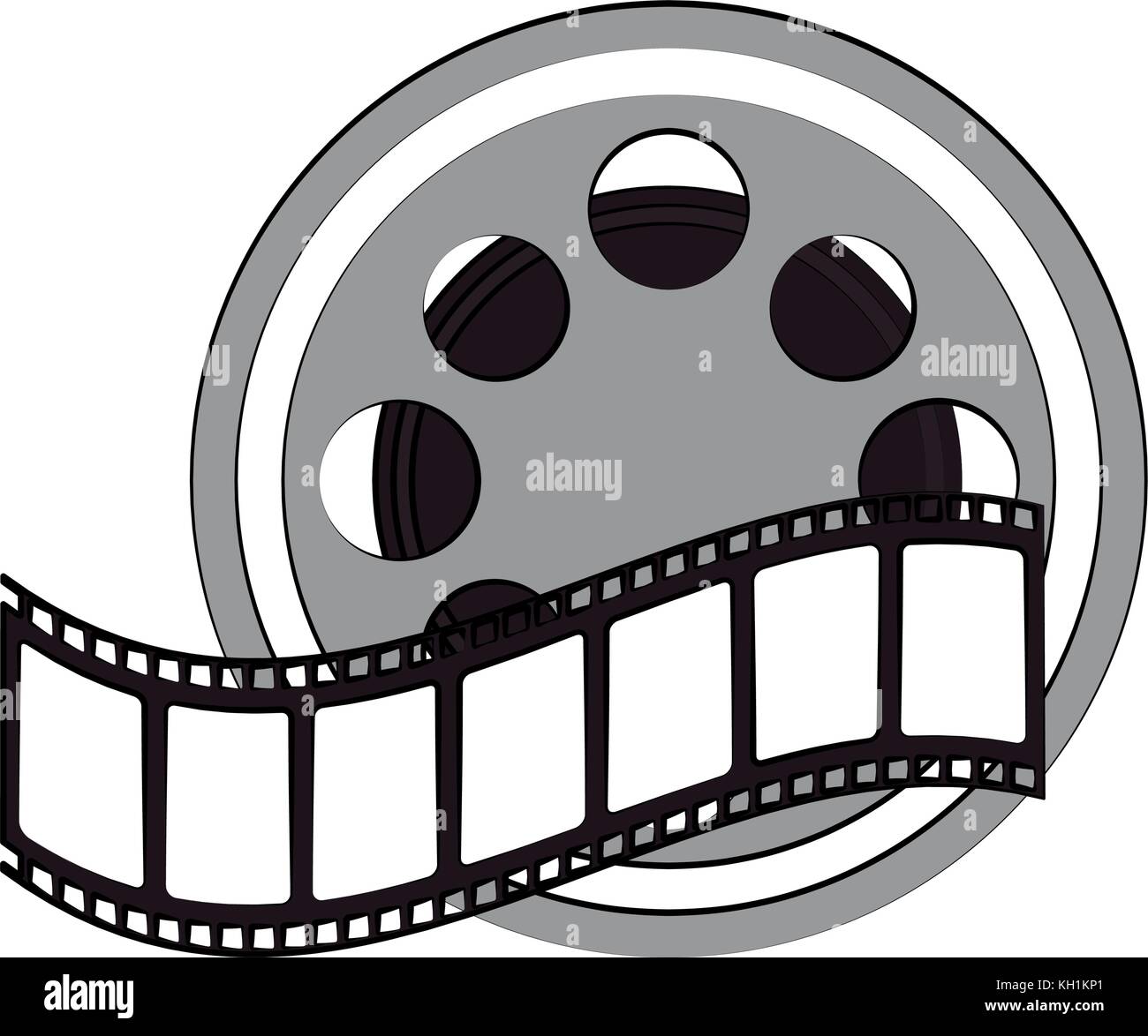 Movie reel symbol Stock Vector Image & Art - Alamy