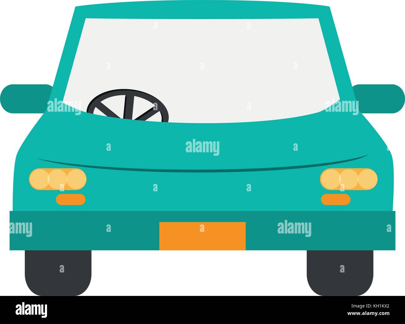 Car frontview vehicle Stock Vector Image & Art - Alamy