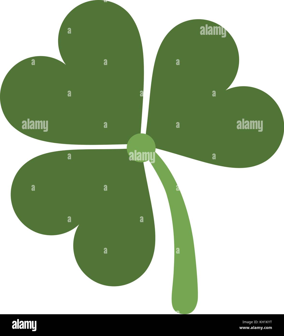 Clover lucky leaf Stock Vector Image & Art - Alamy