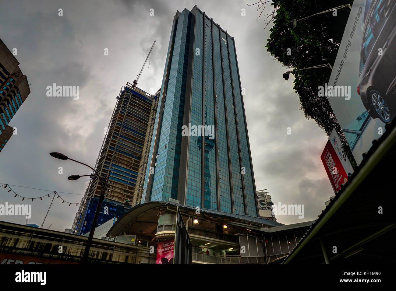 Reflection of KL Tower in Building in Kuala Lumpur, Malaysia Stock ...