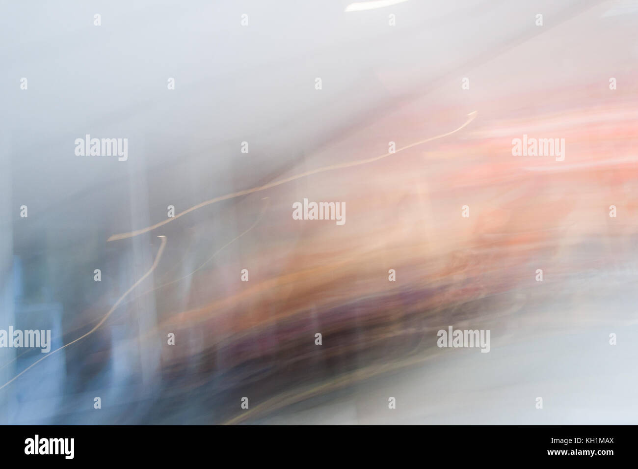 Expressive light movement sceneries during night at a common city Stock ...