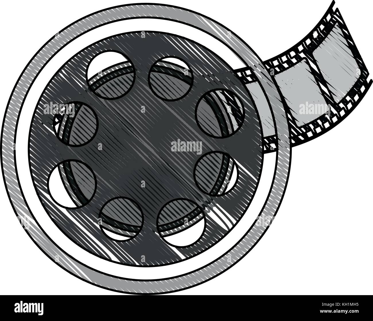 Movie reel symbol Stock Vector Image & Art - Alamy