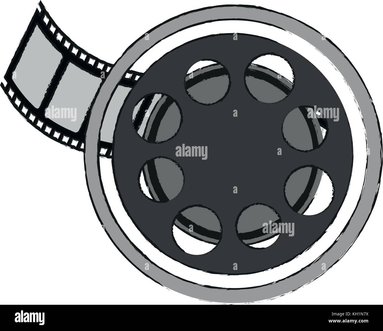 Movie reel symbol Stock Vector Image & Art - Alamy