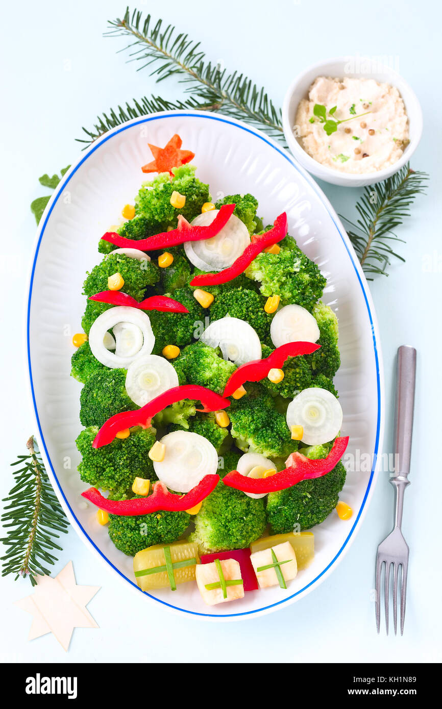 Vegetable Christmas Tree Stock Photo - Alamy