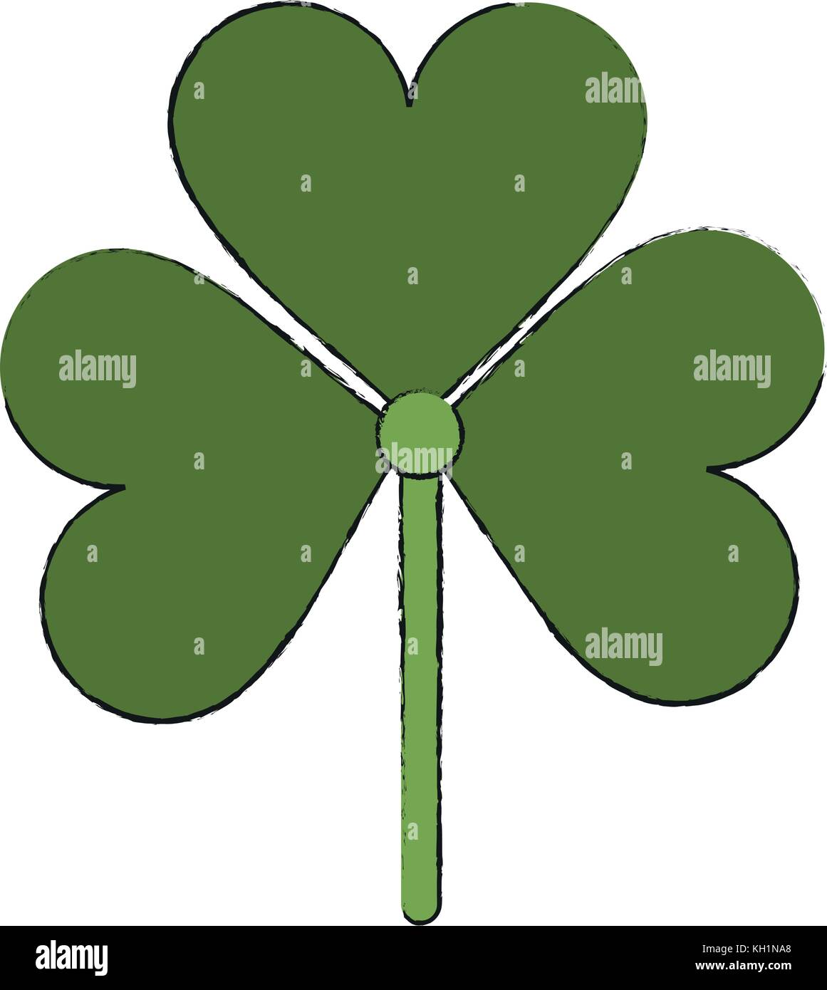 Clover lucky leaf Stock Vector Image & Art - Alamy