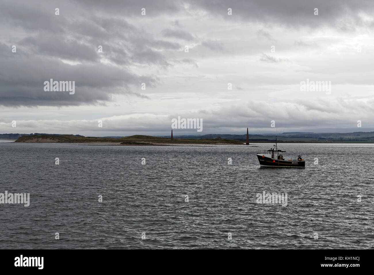 Shell fishing vessel Britannia II operating off Guile Island at Holy ...