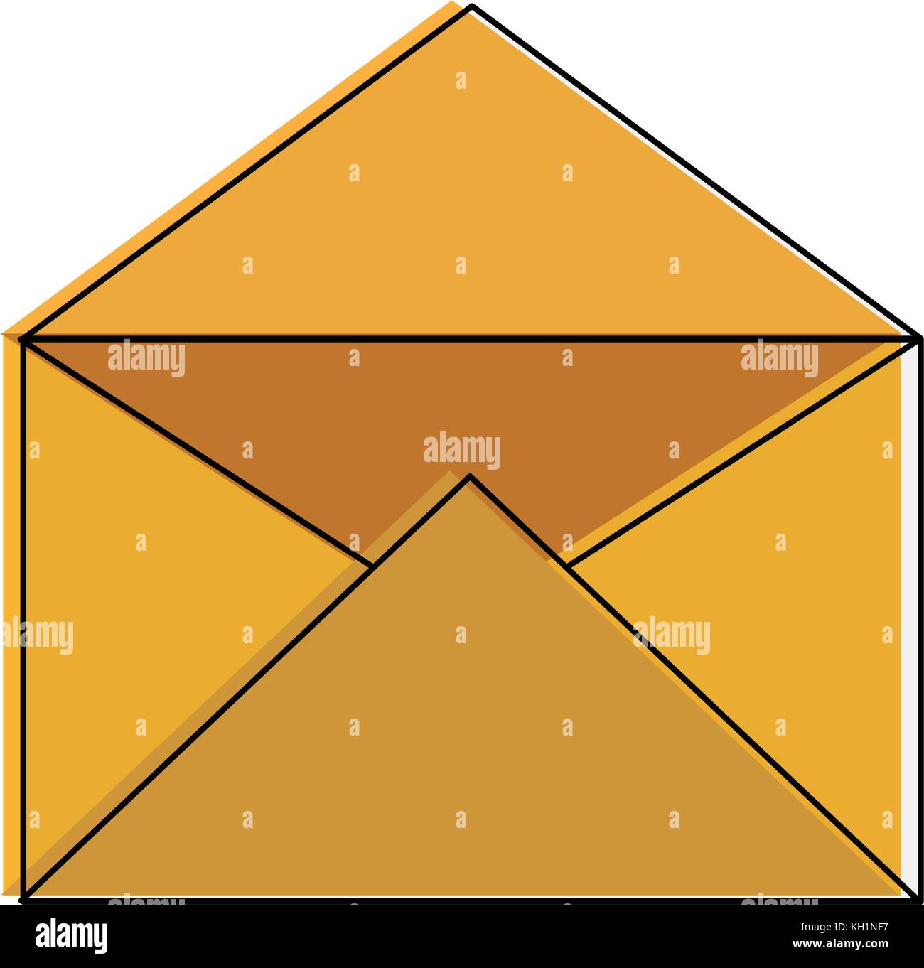 Envelope open isolated Stock Vector Image & Art - Alamy