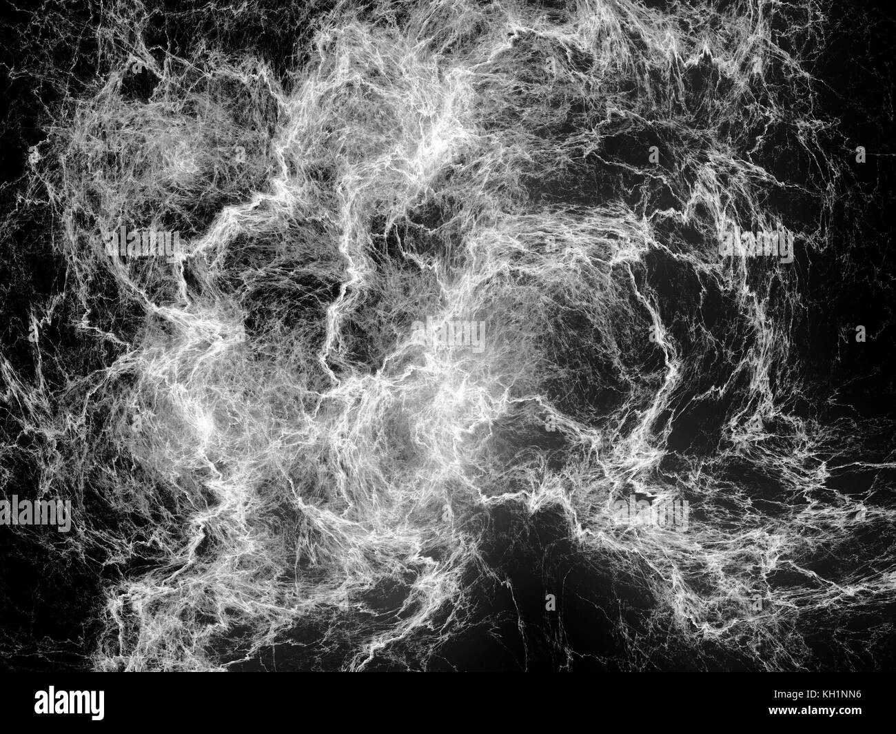 Glowing high energy lightning, black and white texture, computer ...