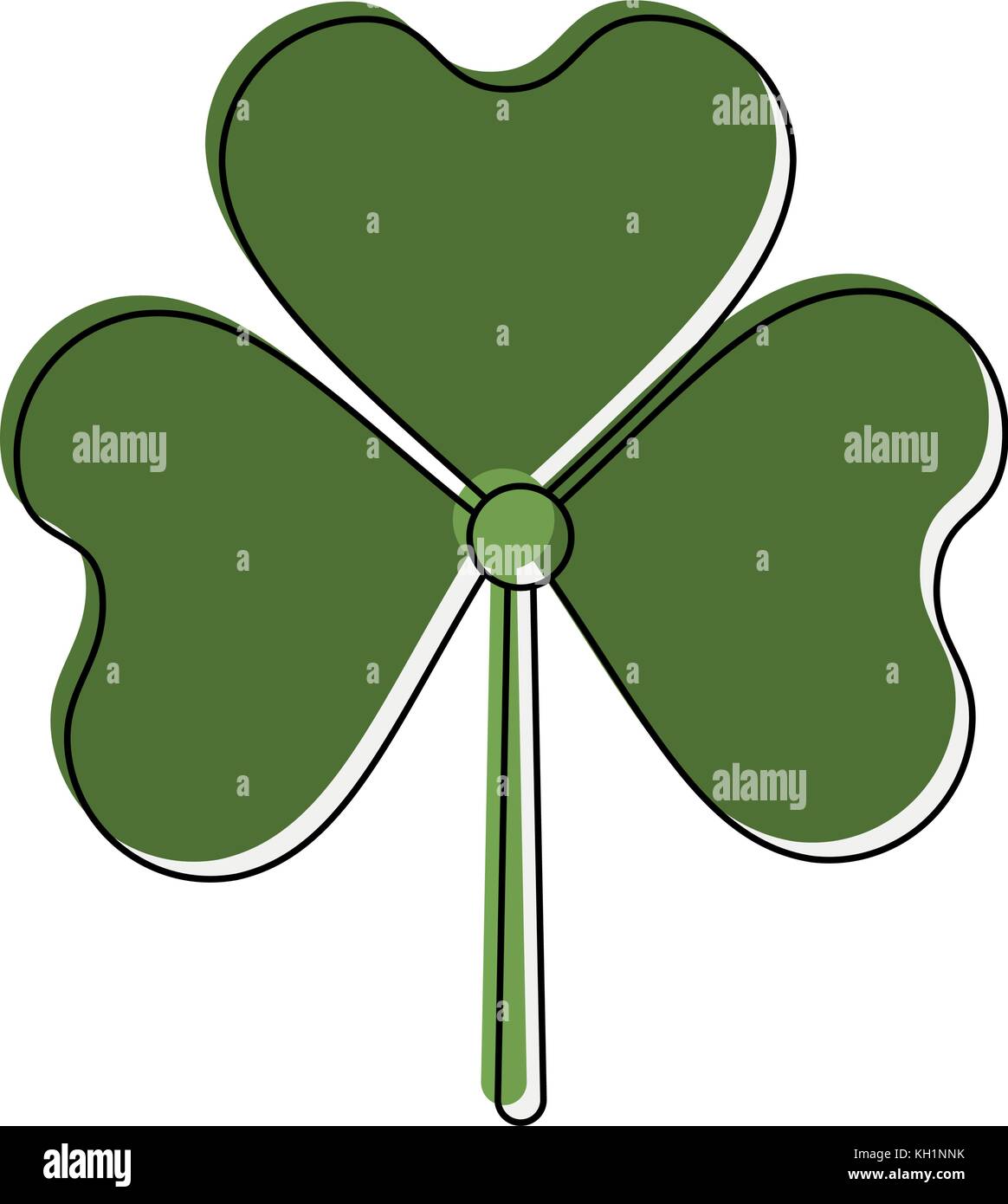 Clover lucky leaf Stock Vector Image & Art - Alamy