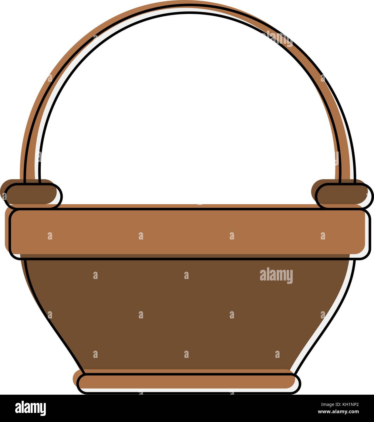Empty basket isolated Stock Vector Image & Art - Alamy