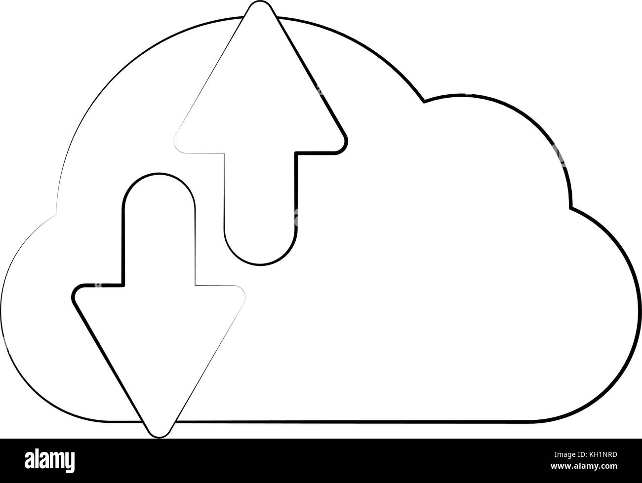 Cloud computing symbol Stock Vector Image & Art - Alamy