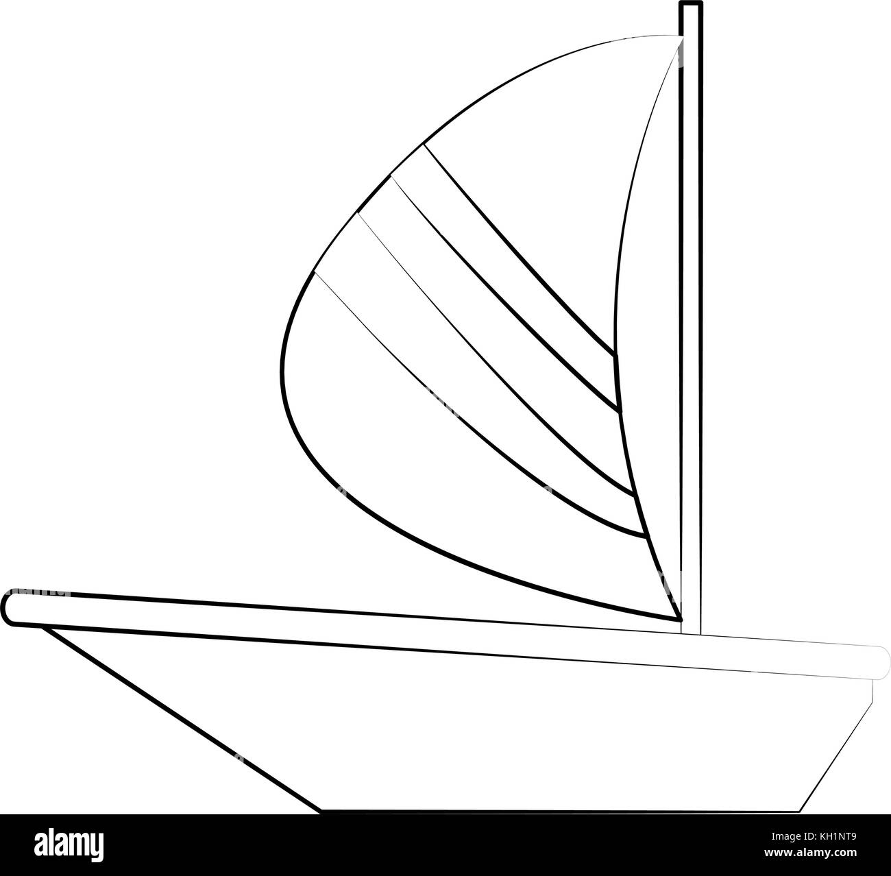 Travel sailboat symbol Stock Vector Image & Art - Alamy