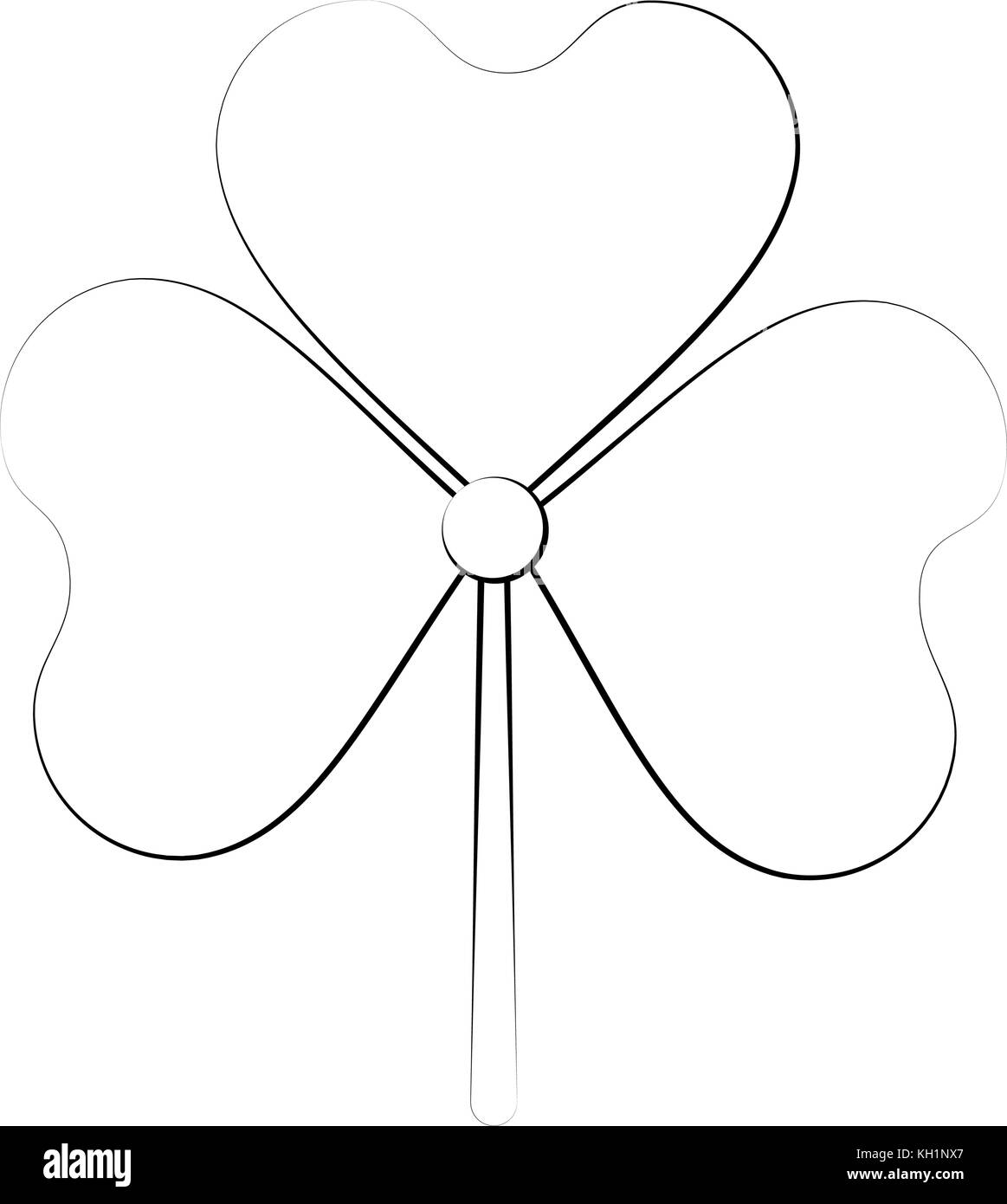 Clover lucky leaf Stock Vector Image & Art - Alamy