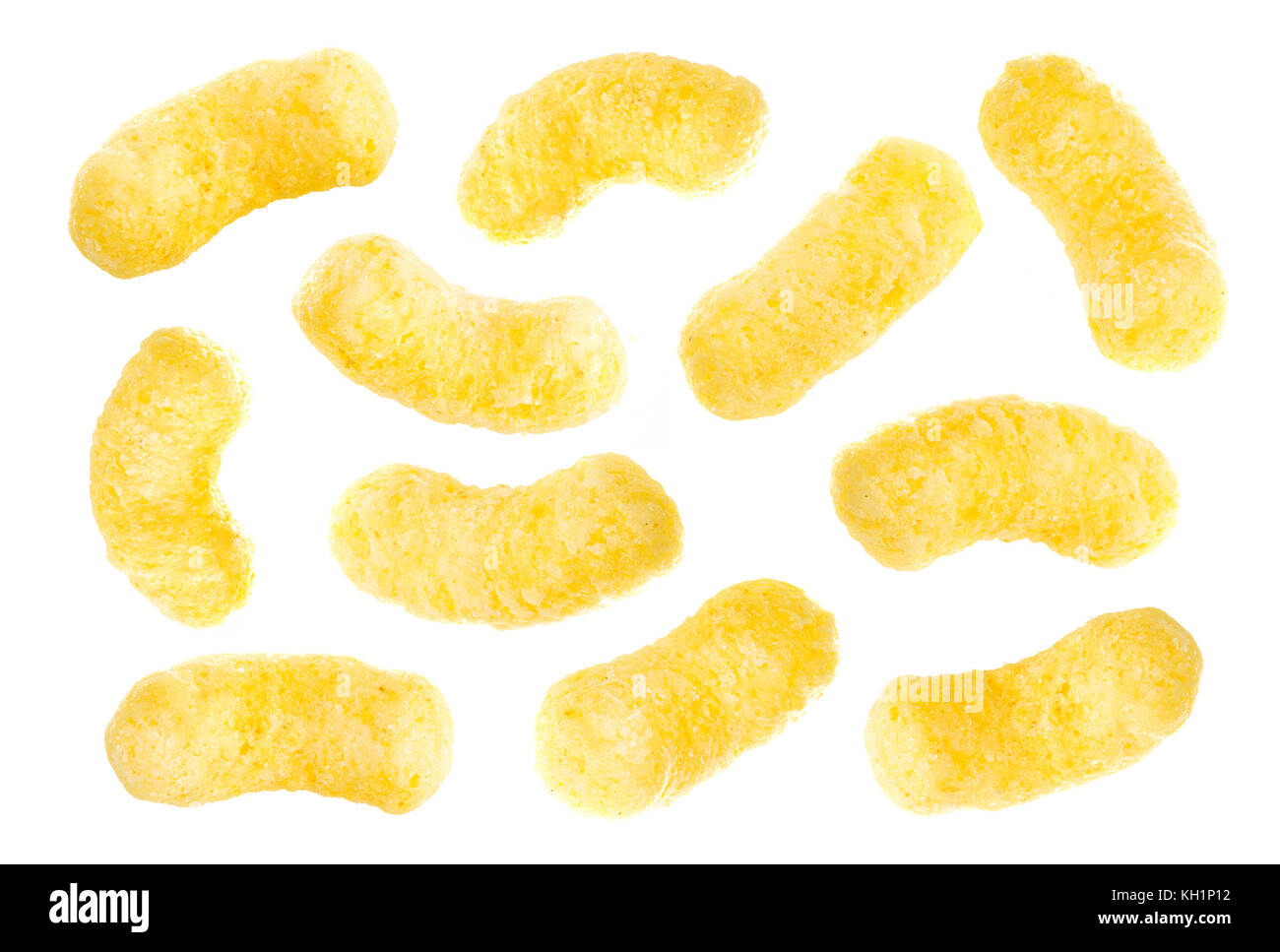 Sweet crunchy corn sticks or snacks background Stock Photo - Alamy