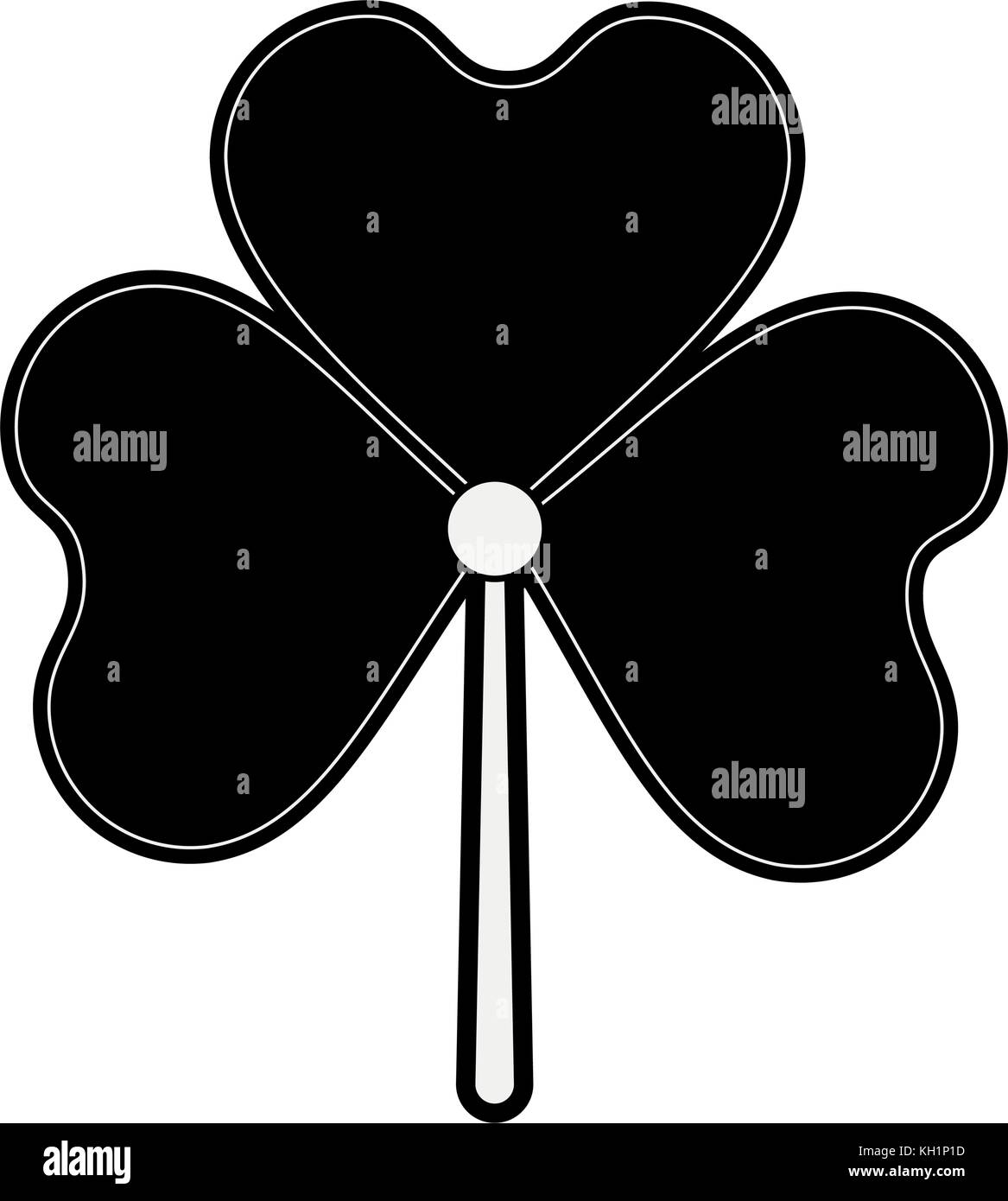 Clover lucky leaf Stock Vector Image & Art - Alamy