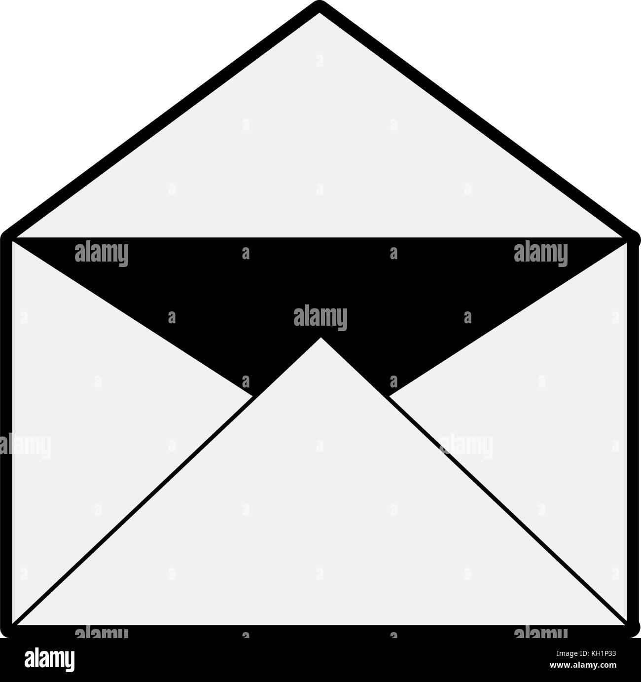 Envelope open isolated Stock Vector Image & Art - Alamy