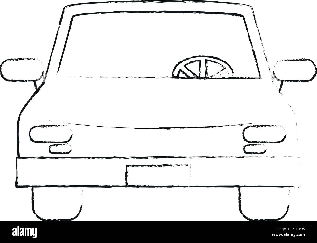 Car frontview vehicle Stock Vector Image & Art - Alamy