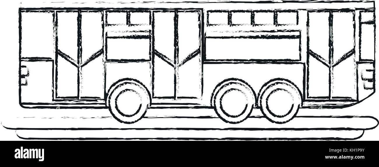 Articulated bus vehicle Stock Vector Image & Art - Alamy