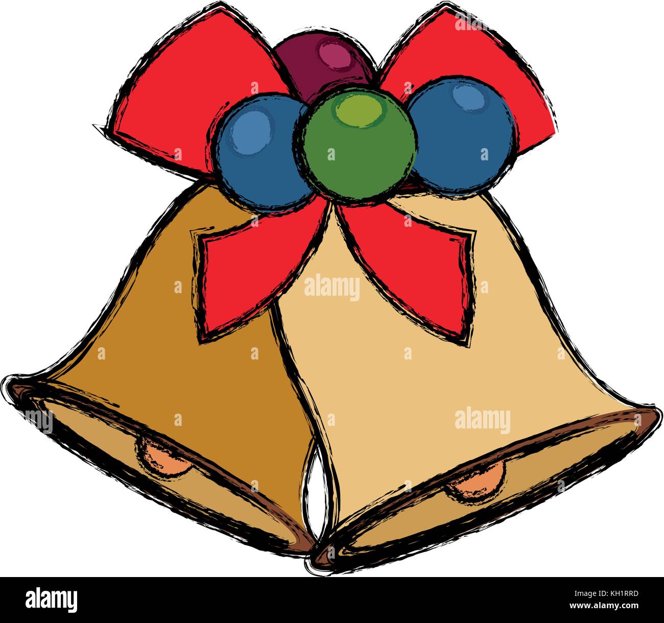 christmas bell vector illustration Stock Vector Image & Art - Alamy