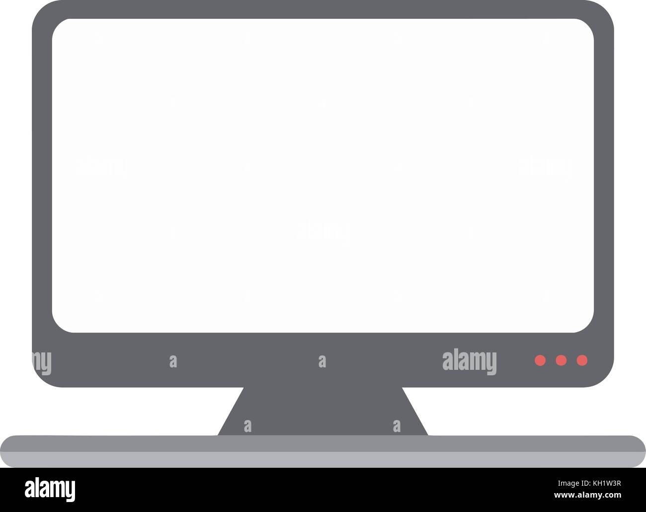 Modern workplace laptop blank Stock Vector Images - Alamy