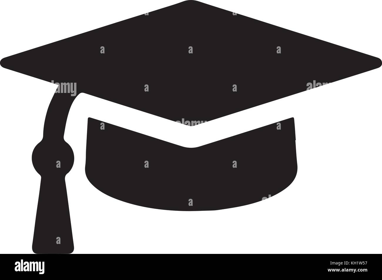 Graduate cap black logo hi-res stock photography and images - Alamy