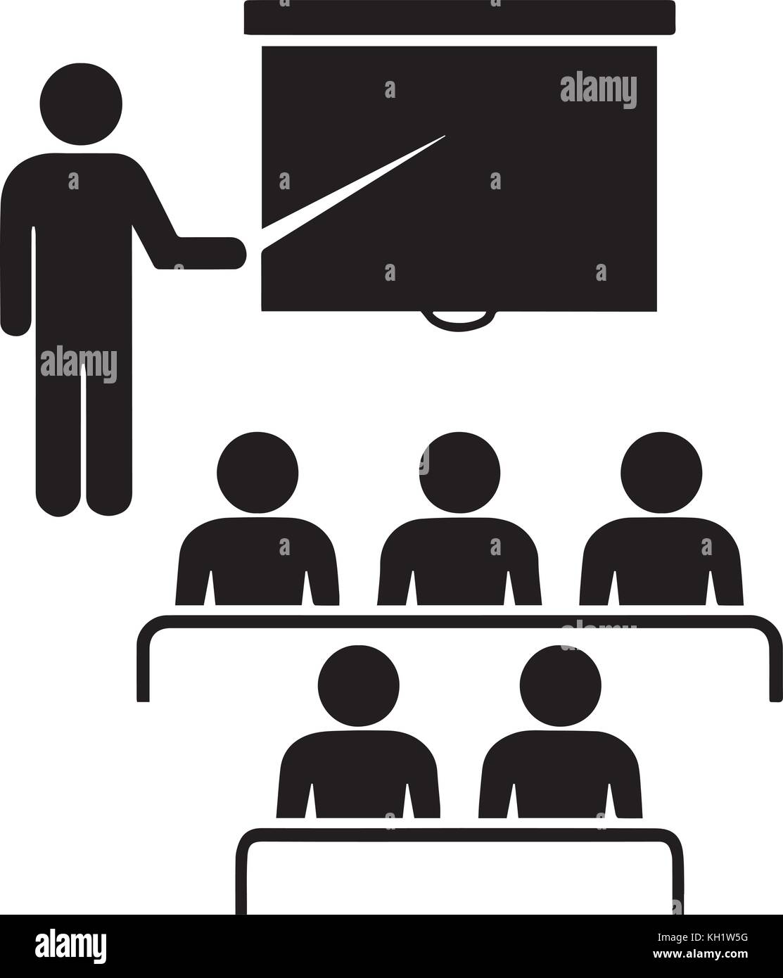 Silhouette school student Stock Vector Images - Alamy