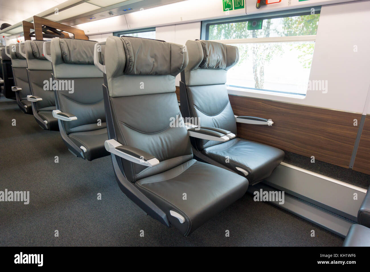 Inside modern train hi-res stock photography and images - Alamy