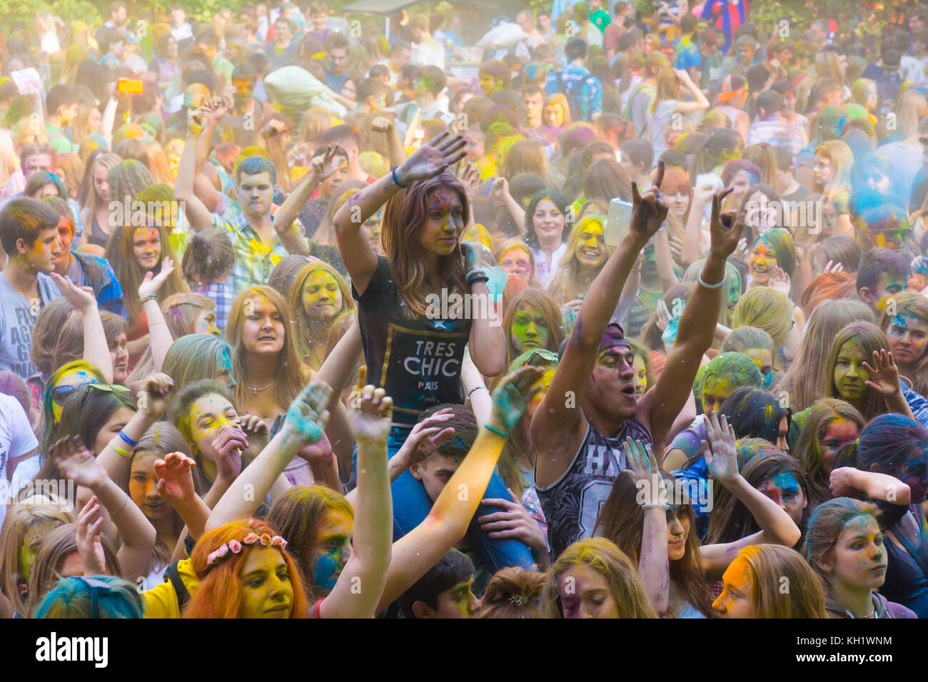 Young people having fun Stock Photo - Alamy