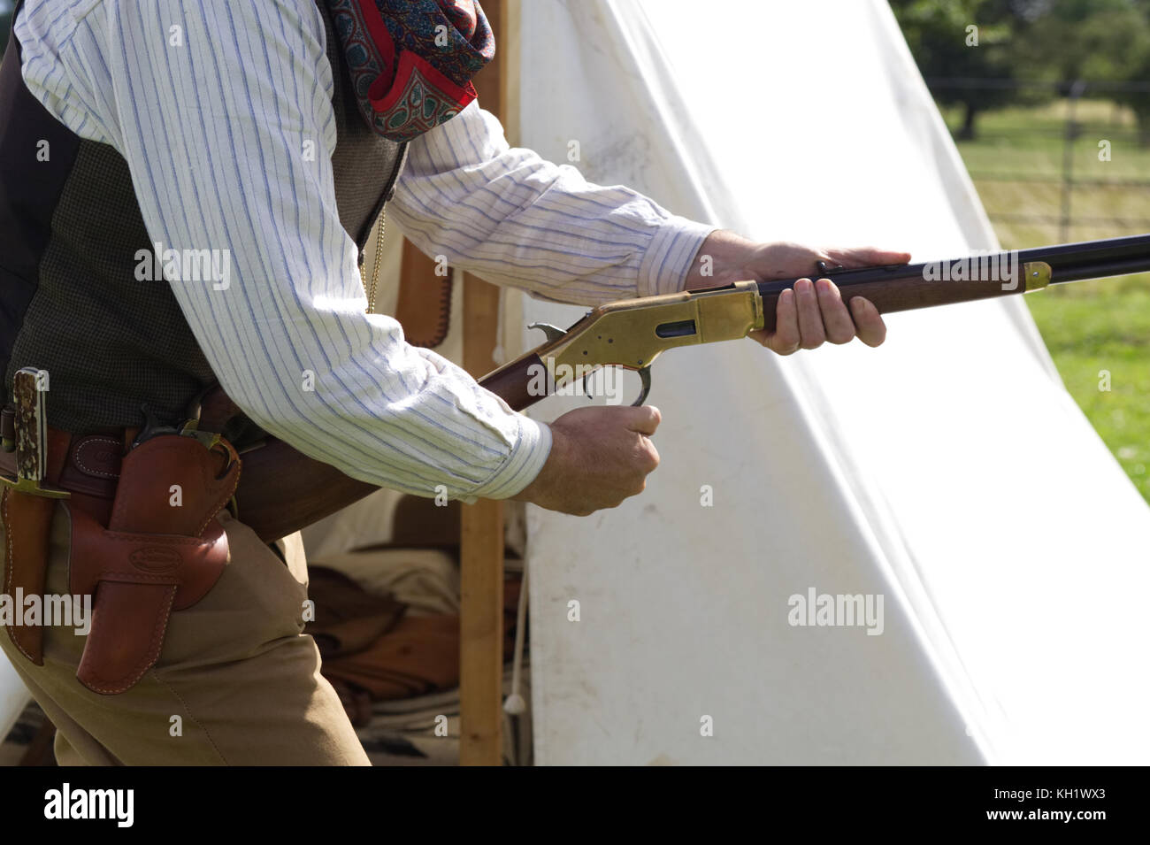 Loading riffle hi-res stock photography and images - Alamy