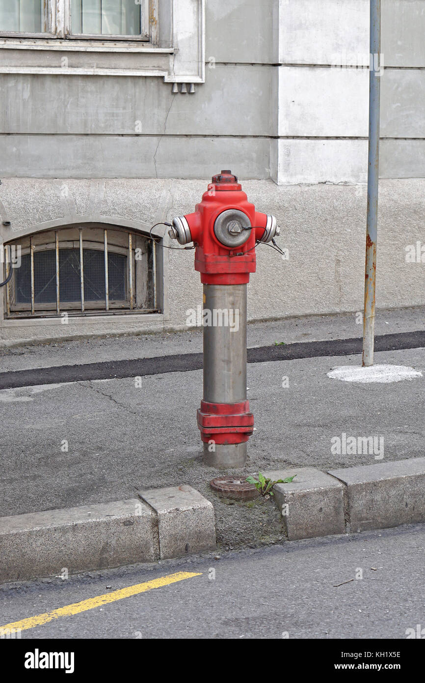 Water hydrant pipe at street Stock Photo - Alamy