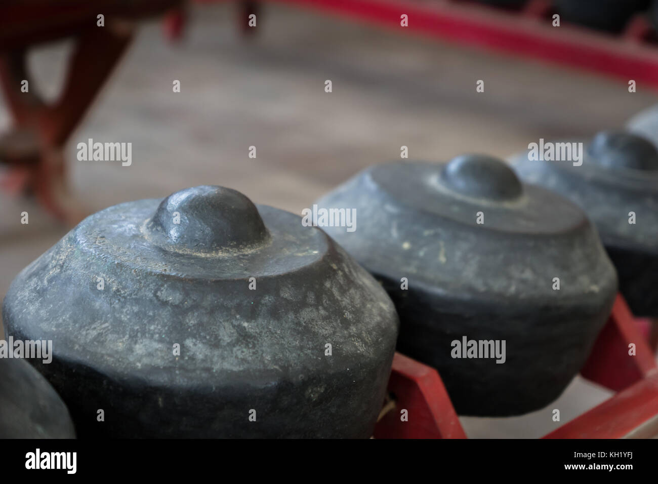 Gamelan, traditional balinese percussive music instruments for ensemble ...