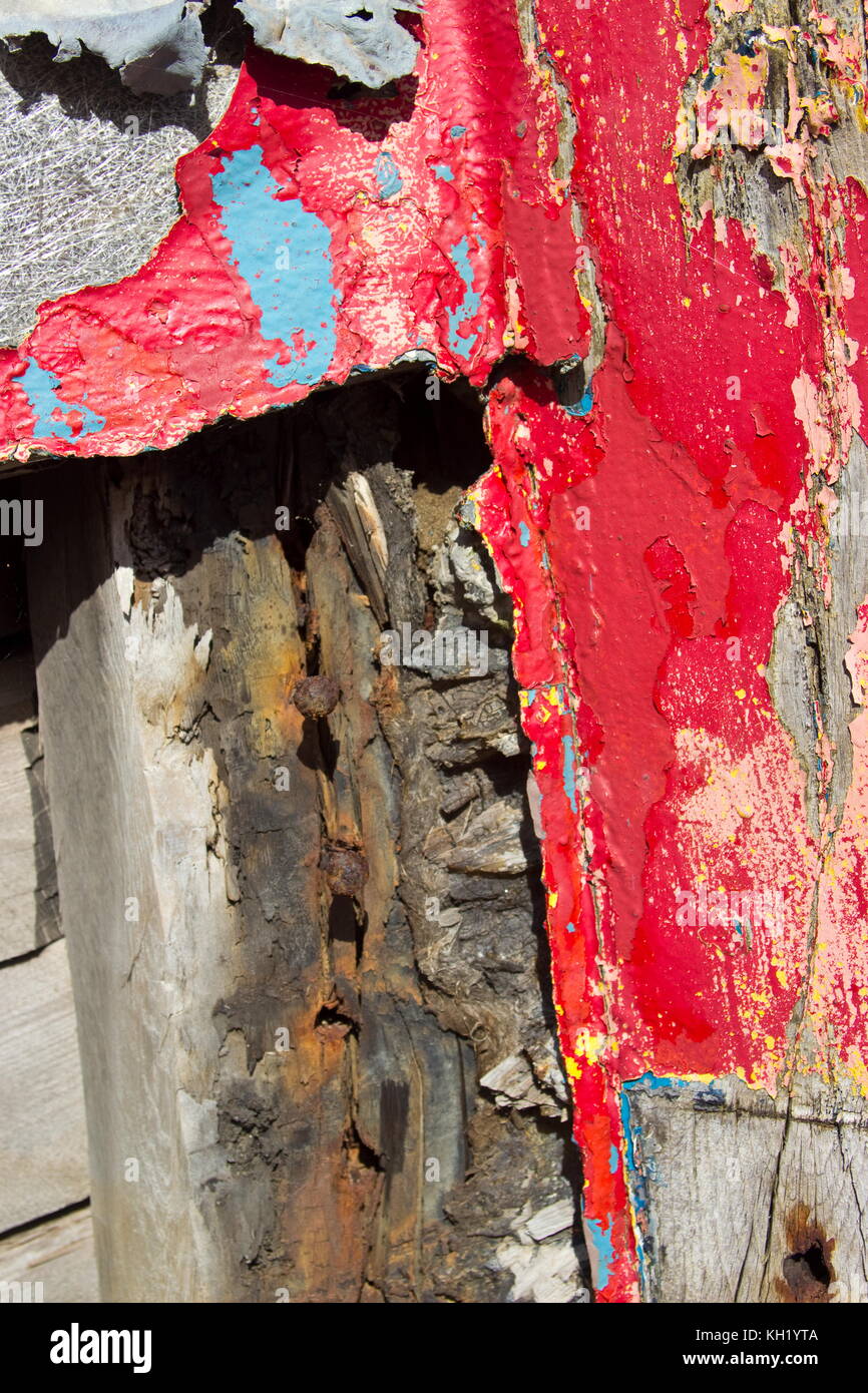Shipwreck on the beach,River taw,Braunton,North Devon,England Stock ...