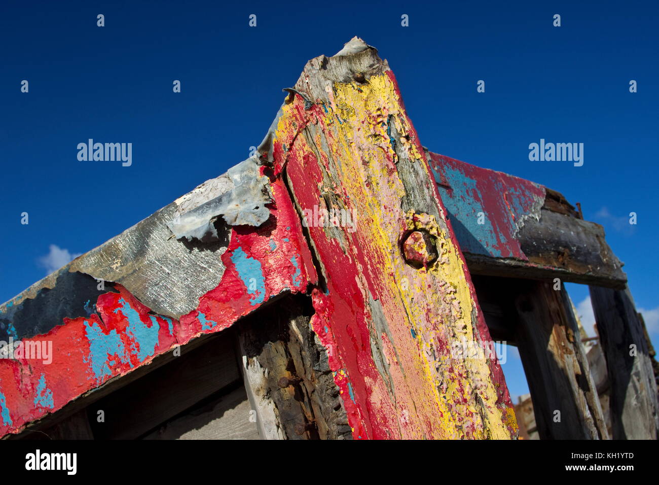 Shipwreck on the beach,River Taw; Braunton; Devon; England Stock Photo ...