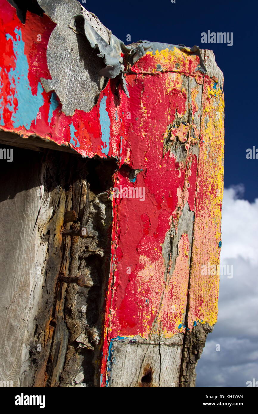 Shipwreck on the beach,River taw,Braunton,North Devon,England Stock ...