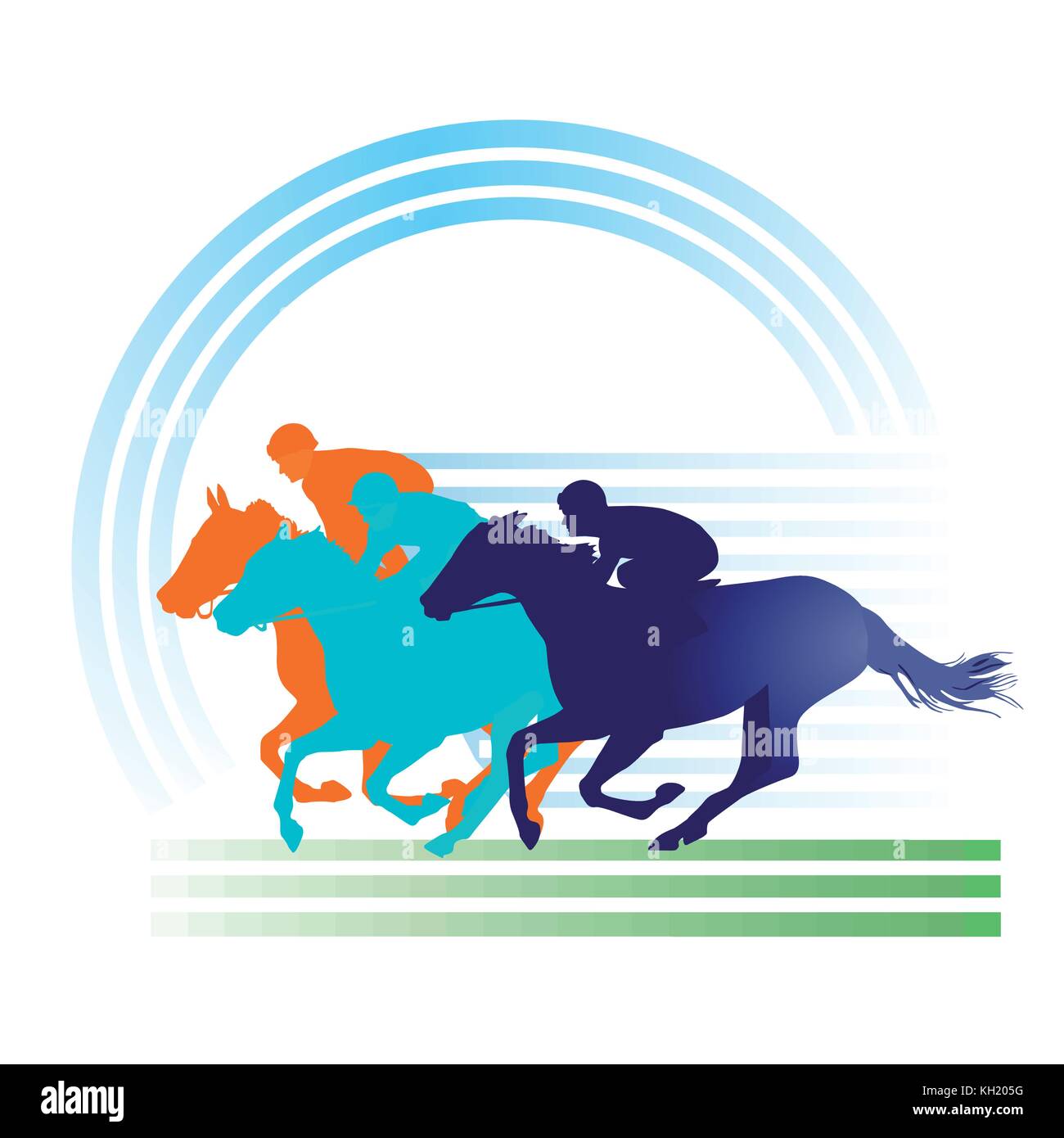 Horse derby Stock Vector Images - Alamy