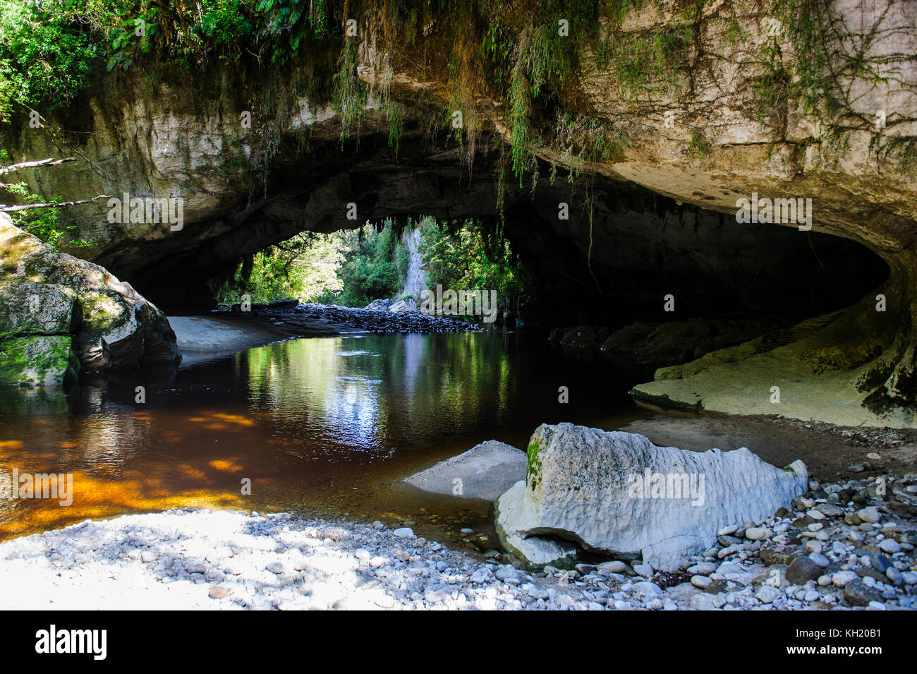 Moria gate arch in the Oparara Basin, Karamea, South Island, New ...